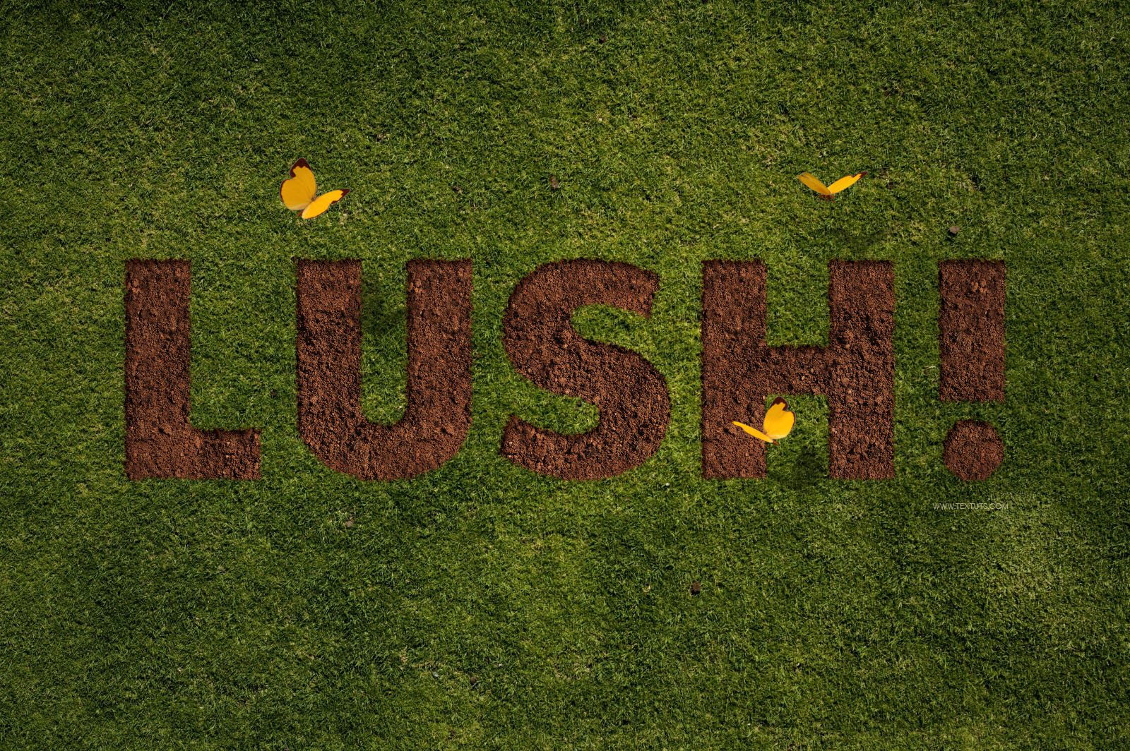 Grass And Dirt Text Effect Dirt Photoshop Font Textuts